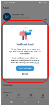 Bagaimana cara melakukan verifikasi email akun saya? – Panduan Sekolah.mu